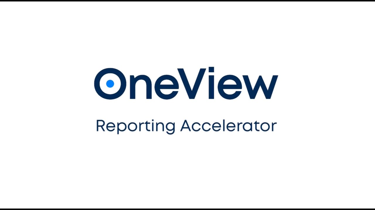 Oneview Reporting Accelerator Smartsights